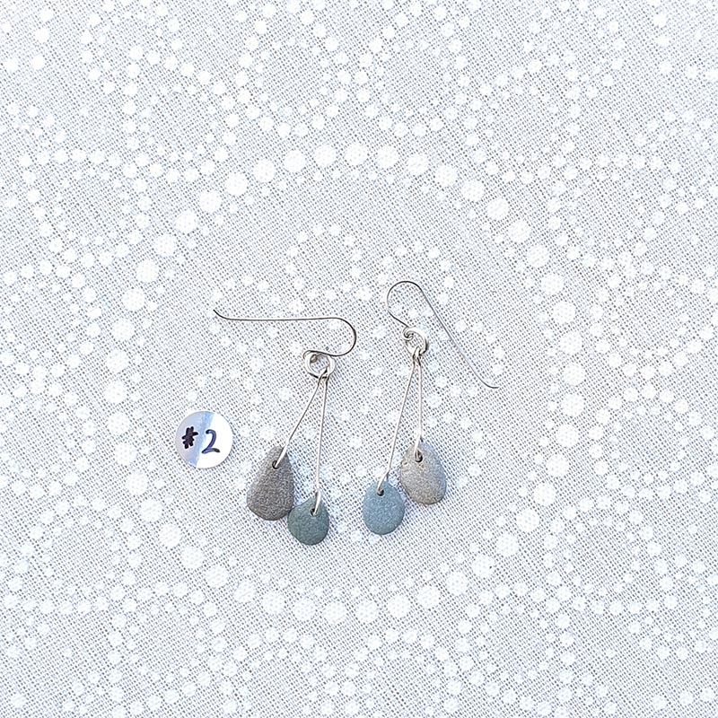 Tracey beach pebble earrings - Nelson Market